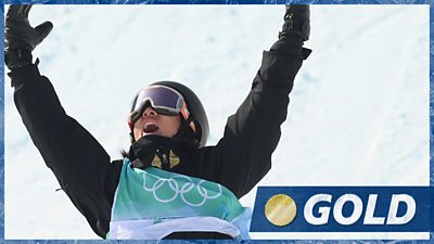 Winter Olympics: Su Yiming wins men's snowboard big air gold - BBC Sport