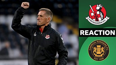 Crusaders faced 'uphill task' with early red card - Baxter - BBC Sport