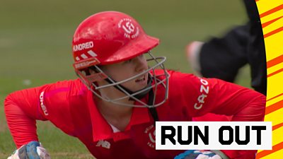 The Hundred: Welsh Fire's Sarah Bryce run out by Trent Rockets' Georgia ...