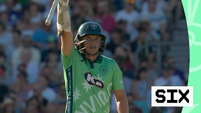 The Hundred: Sam Curran brings up 50 with a six - BBC Sport