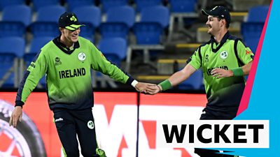 T20 World Cup: Ireland take superb relay catch against Zimbabwe - BBC Sport