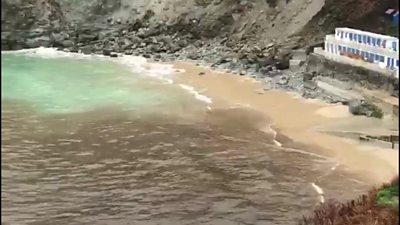 Cornwall pollution slick blamed on sewage, mud and run off - BBC News