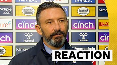 Kilmarnock manager Derek McInnes is delighted after his team's win over ...