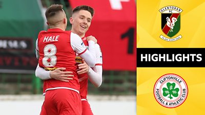 Irish Premiership: Curran strike seals victory for Cliftonville against ...