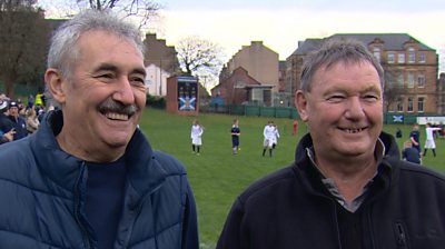 'Our great-grandad played in the first football international 150 years ...