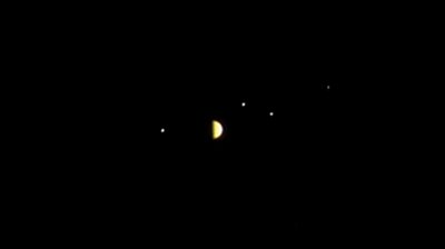 Watch as Galileo's moons orbit Jupiter - BBC News
