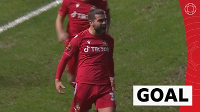 FA Cup: 'Absolute scenes' as Elliot Lee furthers Wrexham's lead - BBC Sport