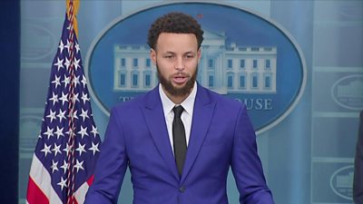Steph Curry thanks Biden for bringing Griner home - BBC News