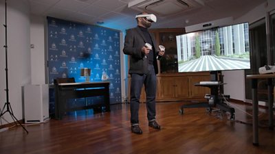 Marc Cieslak explores Interpol's headquarters in VR - BBC News