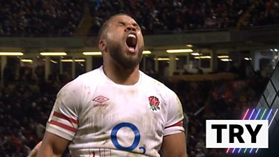 Ollie Lawrence scores deciding try for England to beat Wales in the Six ...