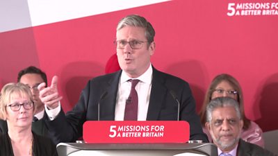 Starmer lists 'four clear measurable goals' to cut crime - BBC News