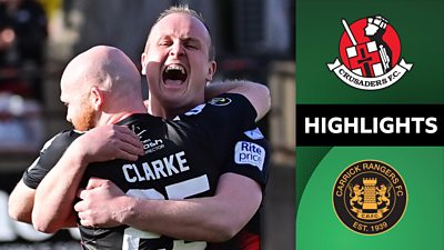 Watch: Crusaders ease to victory over Carrick - BBC Sport