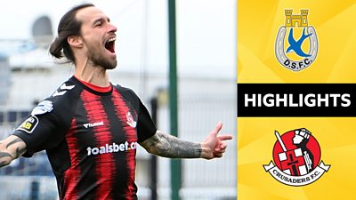 Caddell seals Irish Cup final spot for Crusaders - BBC Sport