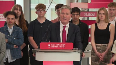 Starmer: Labour promises to shatter 'class ceiling' - BBC News