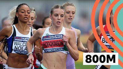 UK Athletics Championships: Keely Hodgkinson wins 800m final - BBC Sport