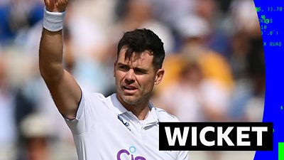 The Ashes: Jimmy Anderson removes Pat Cummins with first ball of day ...