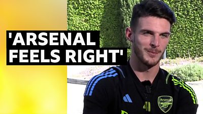 Declan Rice: Arsenal move 'feels right already' says new £105m ...