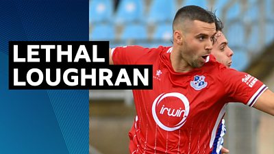 Watch: Loughran setting targets after Loughgall double - BBC Sport