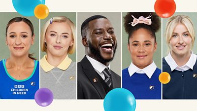 Celebrities recreate nostalgic childhood school photos to launch BBC ...