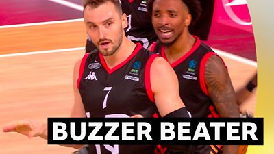 London Lions' Sam Dekker scores three-pointer with 0.2 seconds left on ...