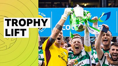 Watch the moment McGregor & Hart lift trophy for Celtic - BBC Sport