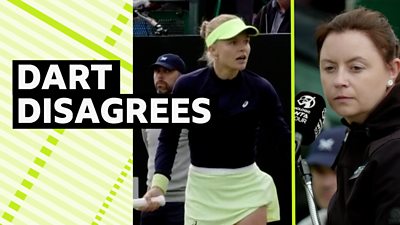 Nottingham Open: Harriet Dart disagrees with umpire in loss to Katie ...