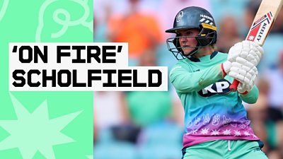 The Hundred: Paige Scholfield smashes 71 off 40 balls - BBC Sport