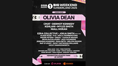 Olivia Dean, Niall Horan, Kehlani and more announced for Radio 1’s Big ...