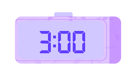 Digital Clock 3:00 Clipart