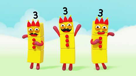 Numberblocks - Series 2: The Three Threes - Signed - BBC iPlayer
