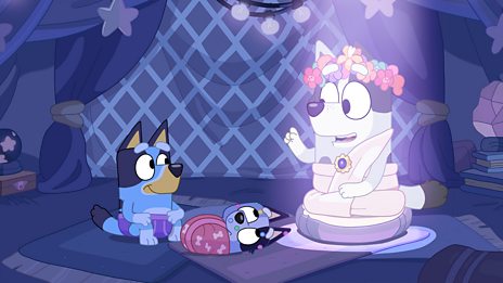 Bluey - Series 1: 32. Bumpy and the Wise Old Wolfhound - BBC iPlayer