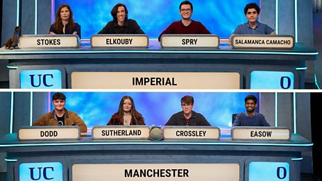 University Challenge - 2024/25: 6. Imperial v Manchester - BBC iPlayer