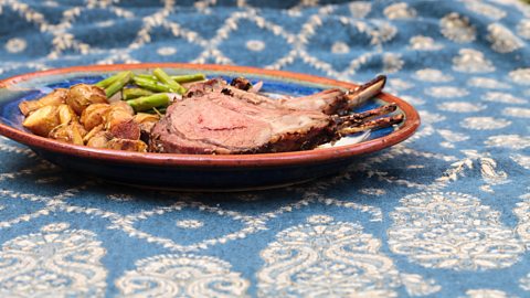 Ken Hom's Coronation Asian-style roast rack of lamb