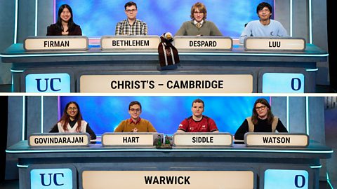 BBC Two - University Challenge, 2024/25, Christ's College, Cambridge v ...