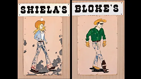 The genius behind stick figure toilet signs