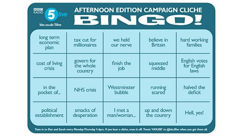 BBC Radio 5 Live - 5 Live In Short - Afternoon Edition election cliche ...