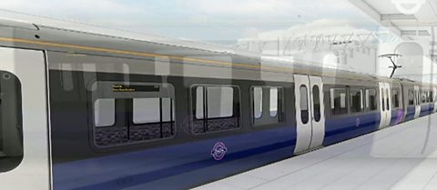 Crossrail train carriage features unveiled - BBC News
