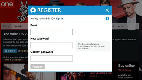 BBC One - The Voice UK - How to vote online