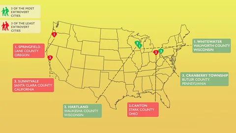 What is the most extroverted US city?