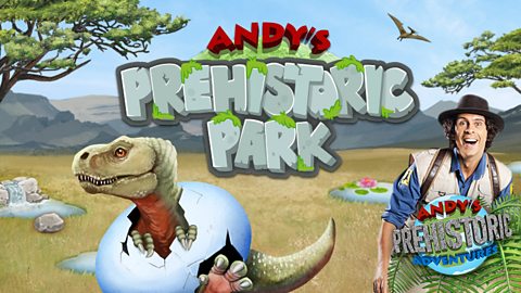 Play Andy's Prehistoric Park game on CBeebies. - CBeebies