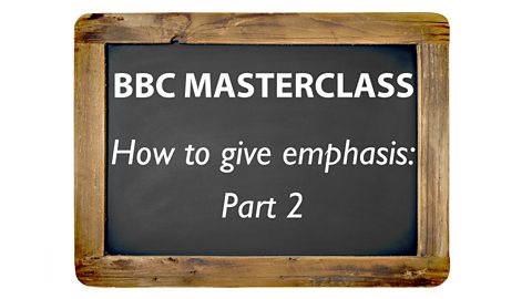 BBC Learning English - BBC Masterclass