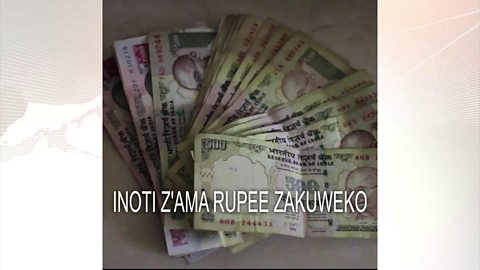Leta y'Ubuhindi yakuyeko inoti z'500 n'1000 z'ama rupee - BBC News Gahuza