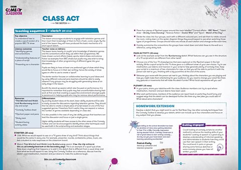BBC - Comedy Classroom - Welcome to Comedy Classroom for secondary schools