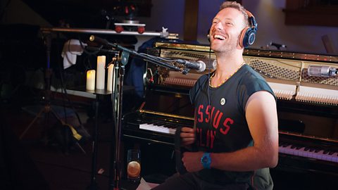 BBC Radio 1 - Radio 1's Live Lounge - Coldplay’s Chris Martin performs ...