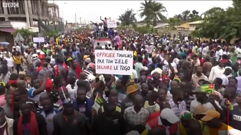 Togo Protest: Watch as things happen - BBC News Pidgin