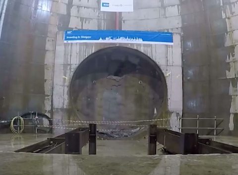 Breakthrough for £100m Shieldhall Tunnel project - BBC News