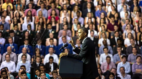 Getty Images One study found that supporters of Barack Obama subsequently were more likely to express a potentially racist view (Credit: Getty Images)