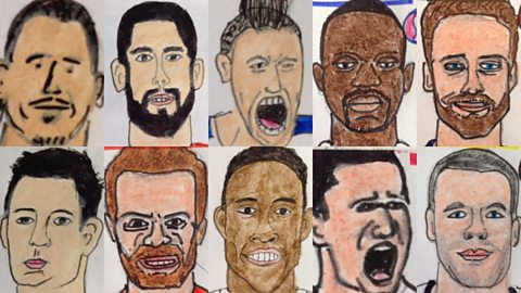 Quiz: guess the footballer from the dodgy drawing - BBC Three