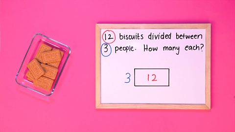 How to visualise division with an array - BBC Bitesize