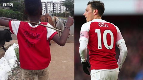 Mesut Ozil: Mvulana wa Kenya apewa jezi na nyota wa Arsenal baada ya ...